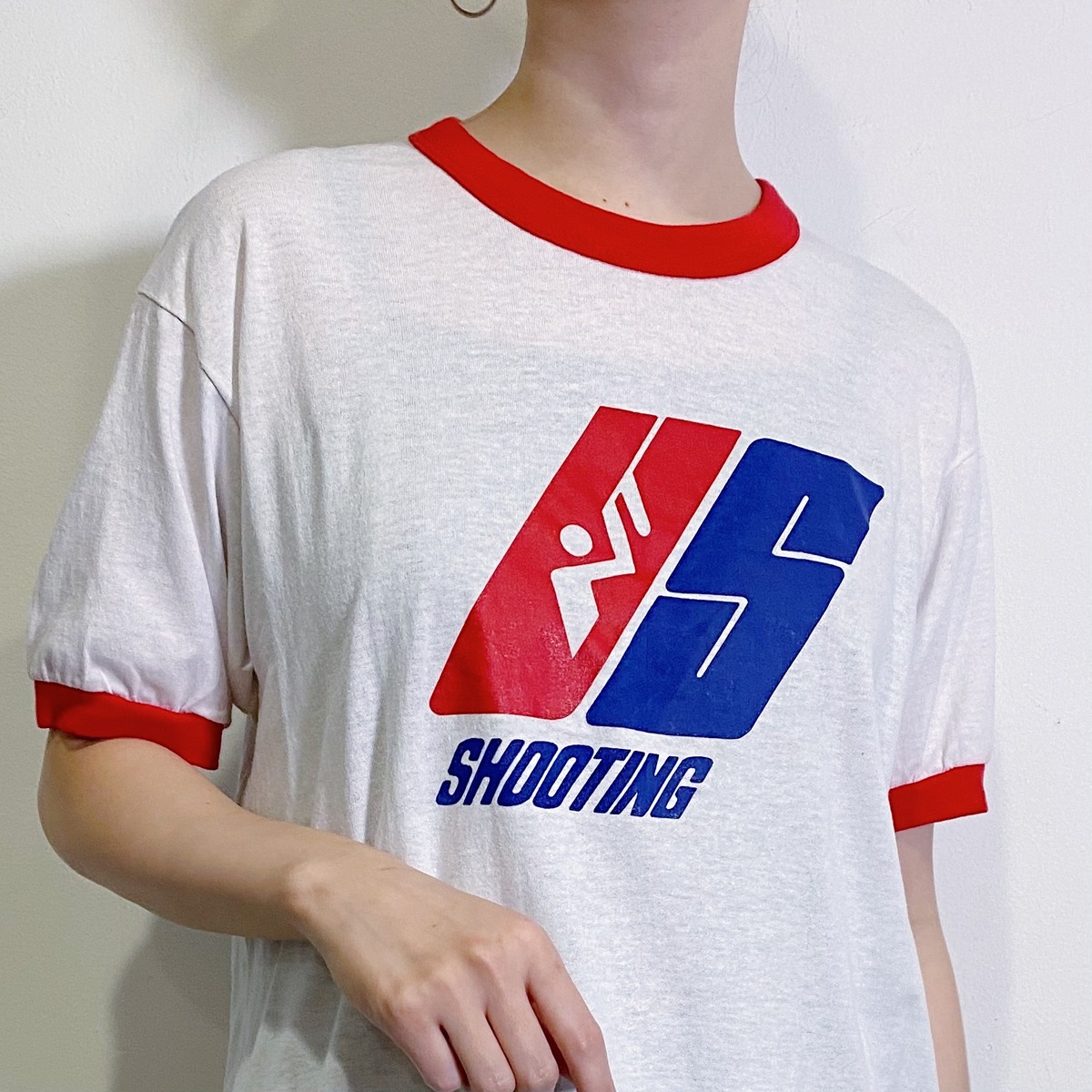 white and red ringer tee | LEMON