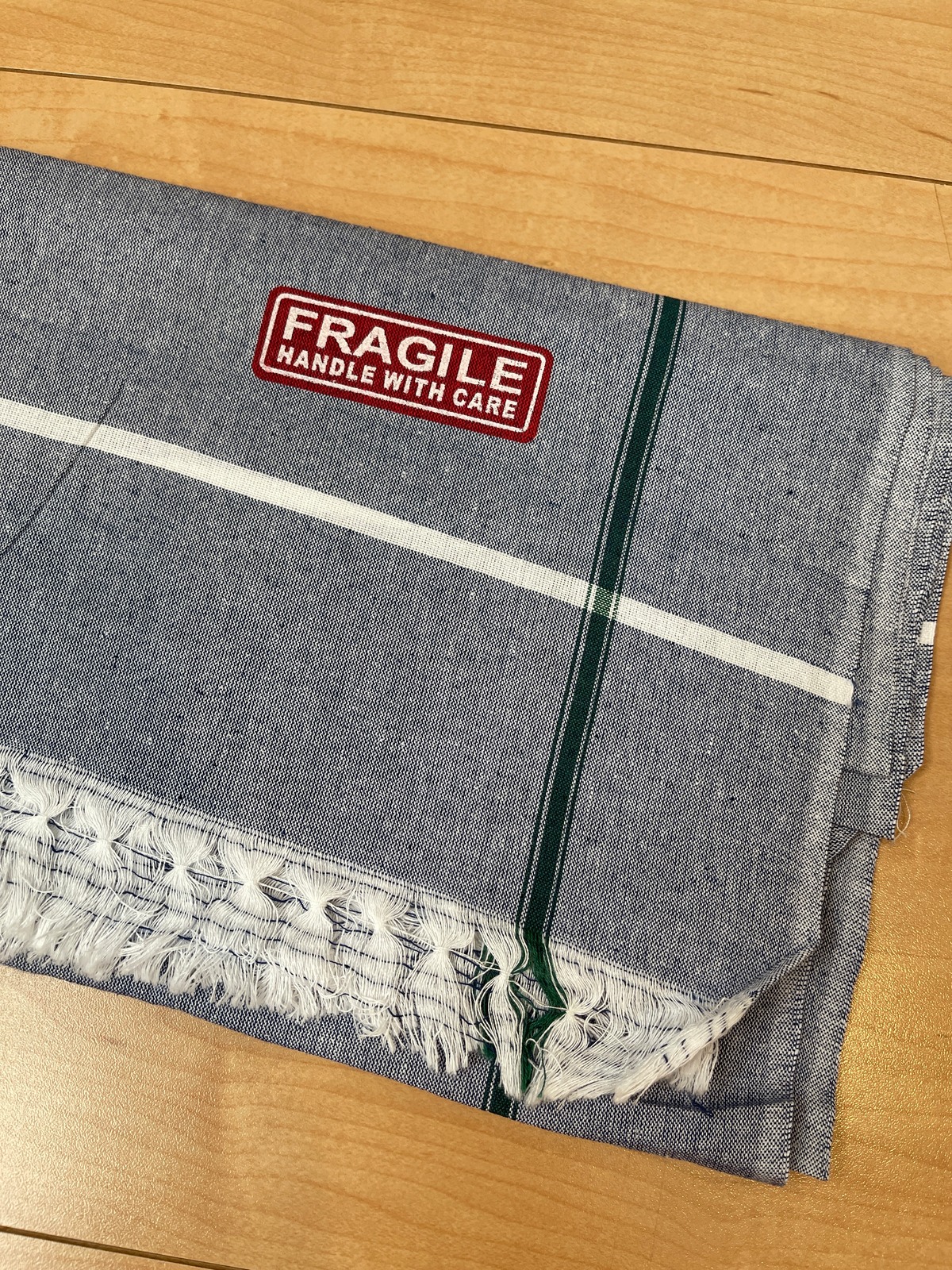 Blue Denim color / Green line ⑦ | FRAGILE