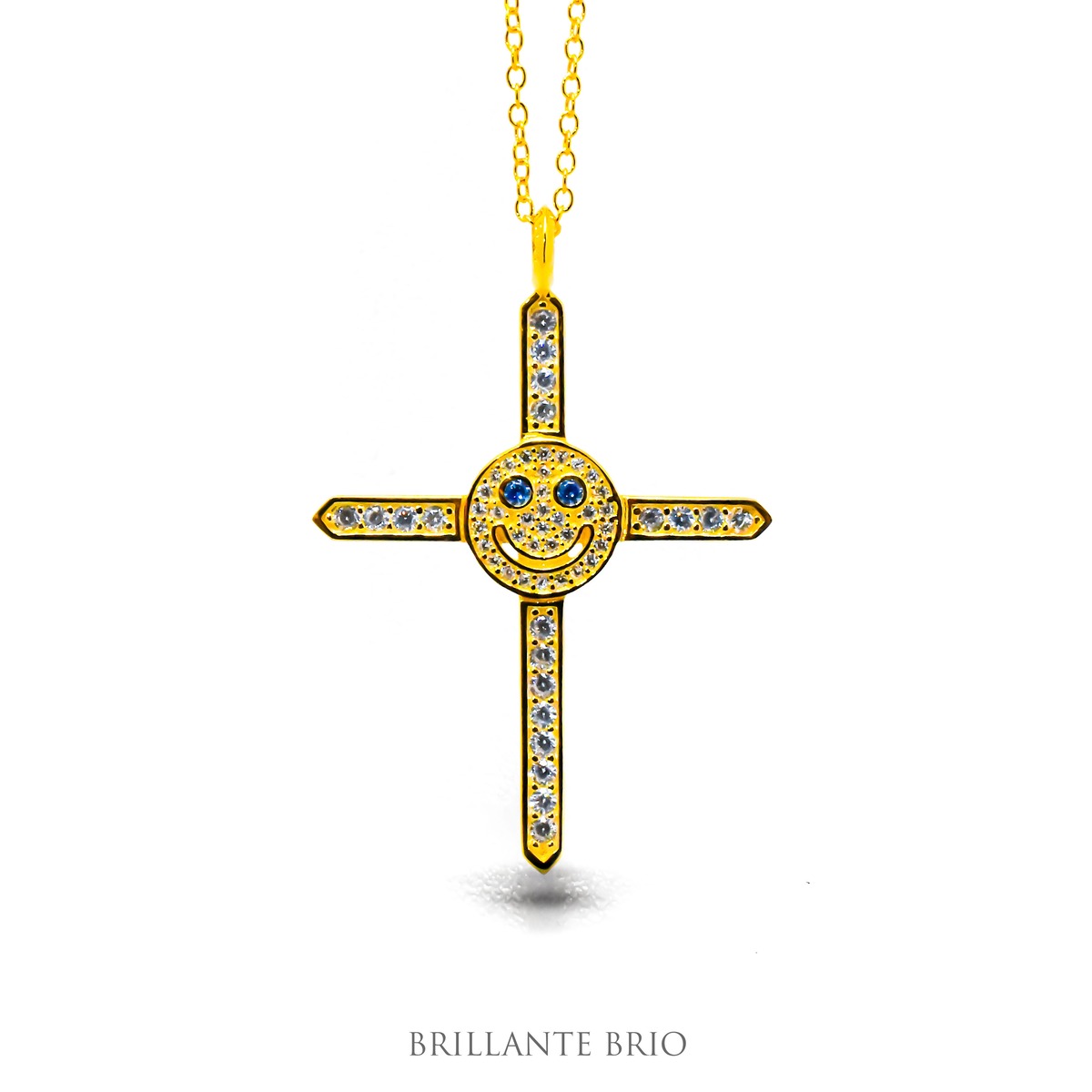cross smile necklace | BRILLANTE BRIO