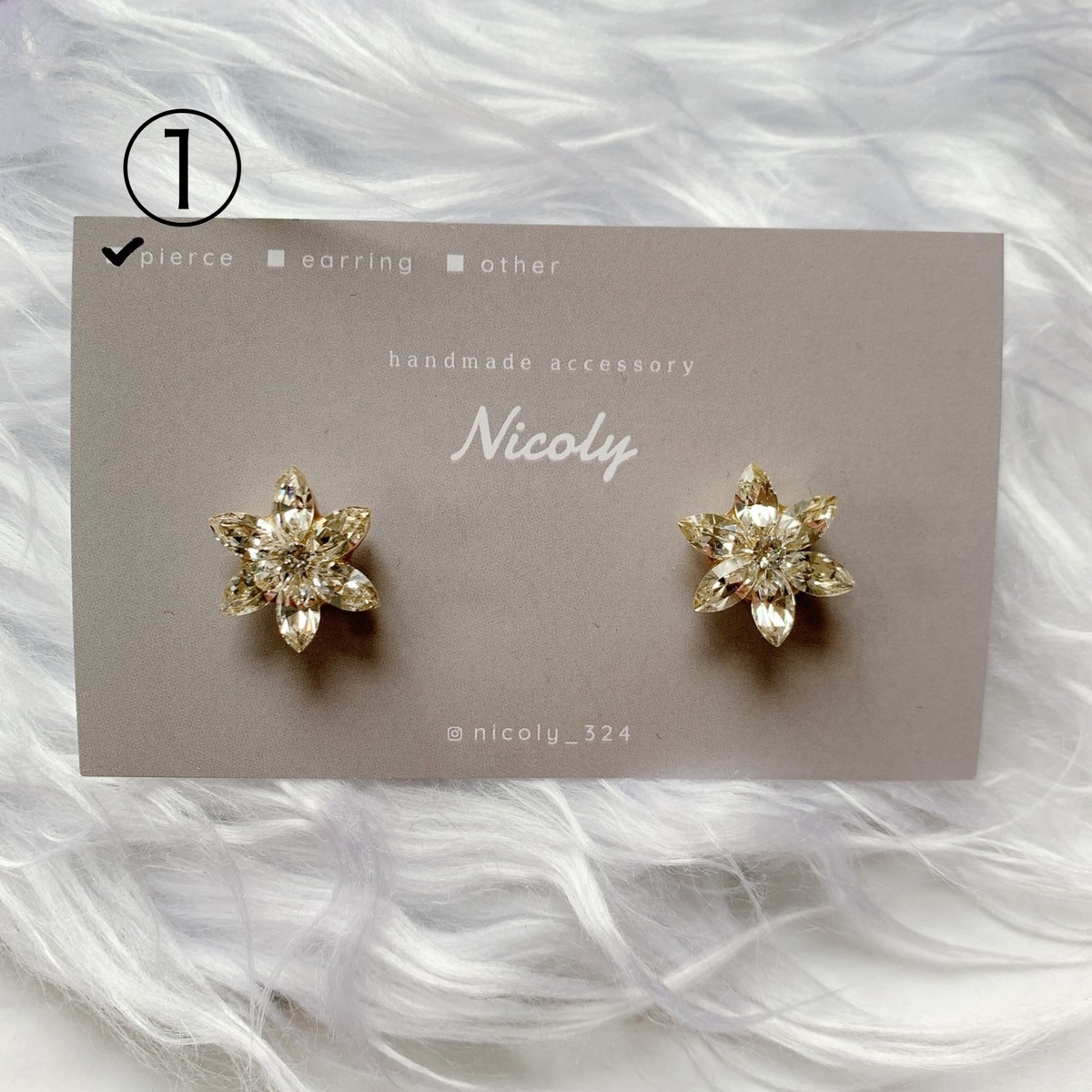 flower crystal pierce | ismy
