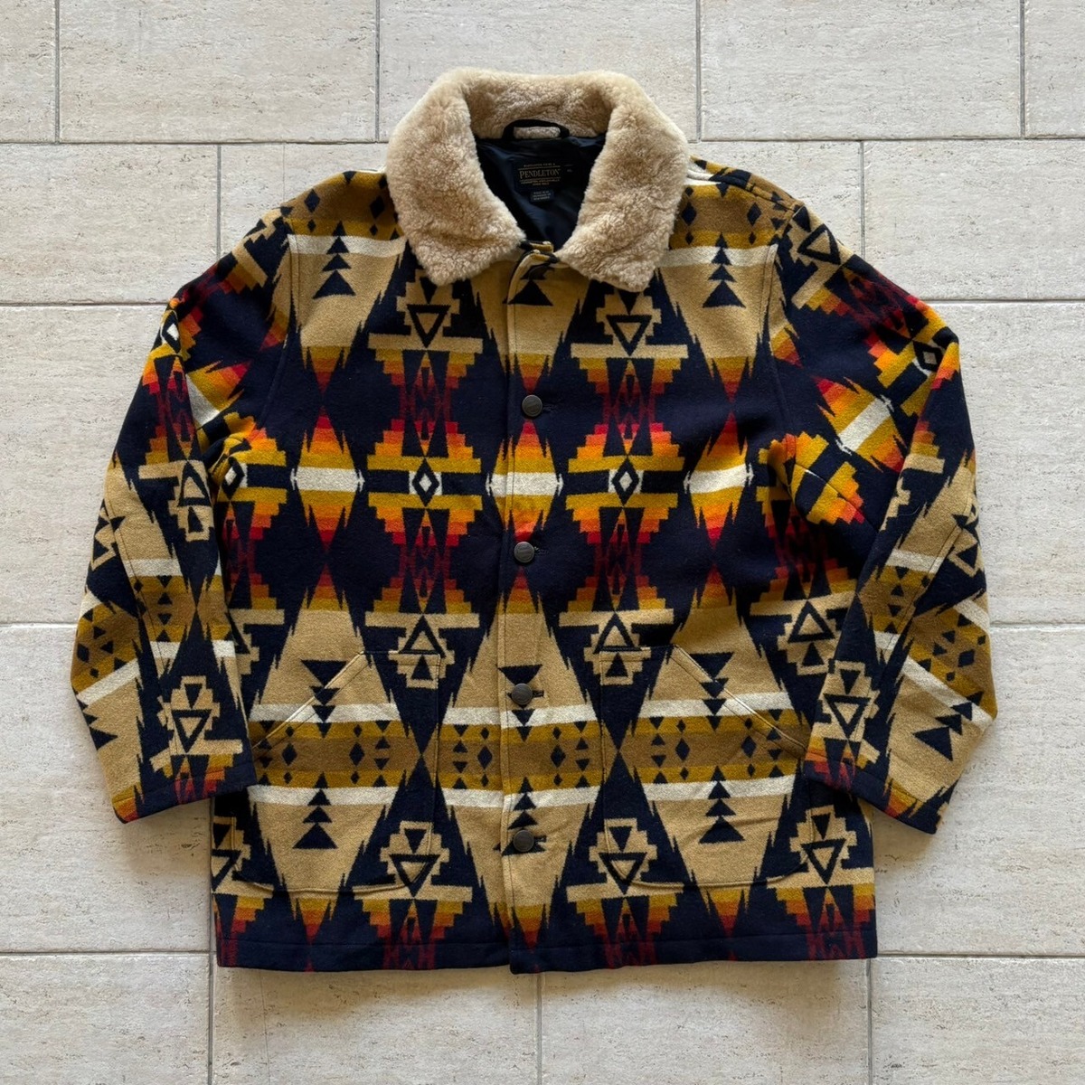 PENDLETON "Native Patterned" Wool Coat | DESERTSNOW
