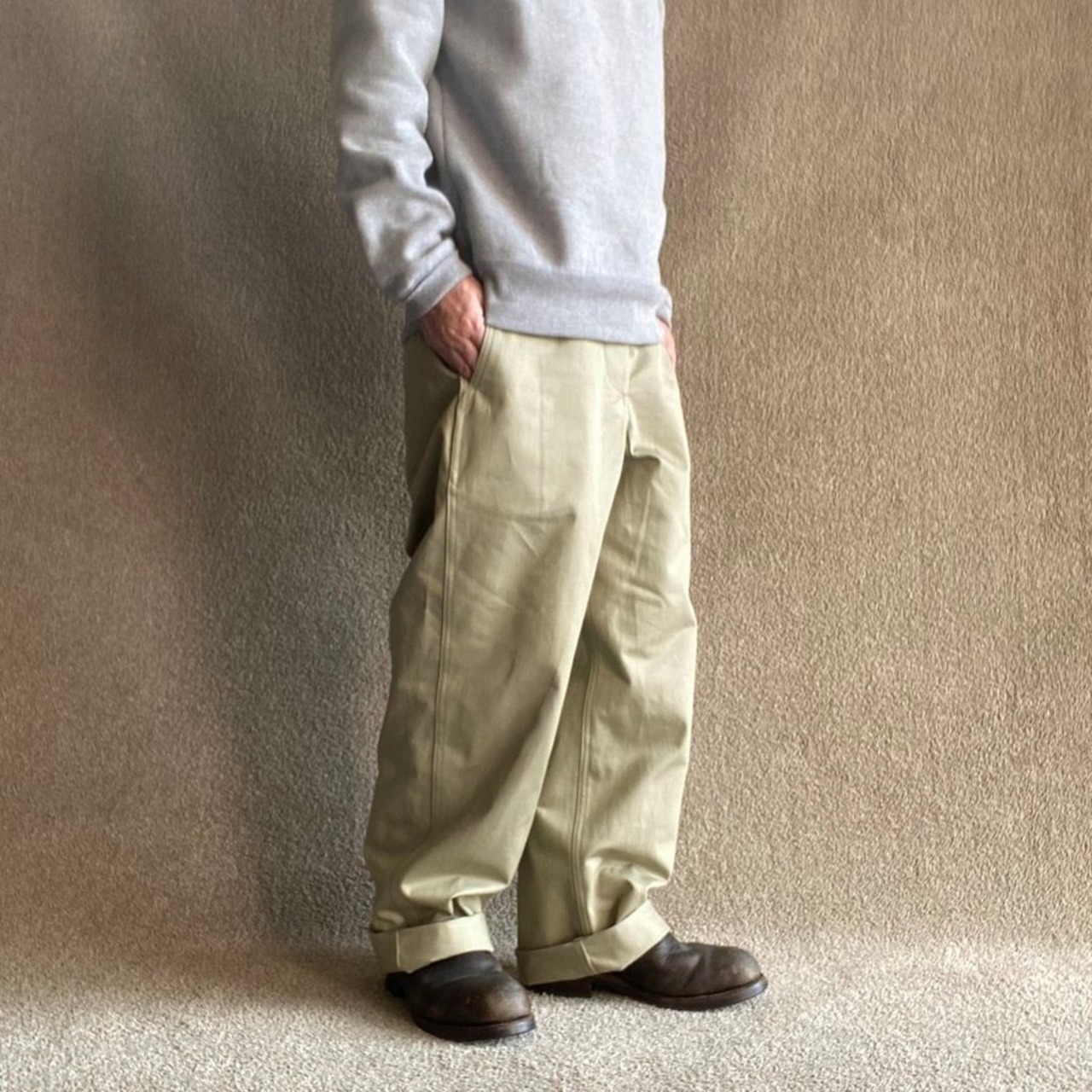M-1941 CHINO TROUSERS /チノトラウザーズ/KHAKI【HOUSTON】 | GMD STORE