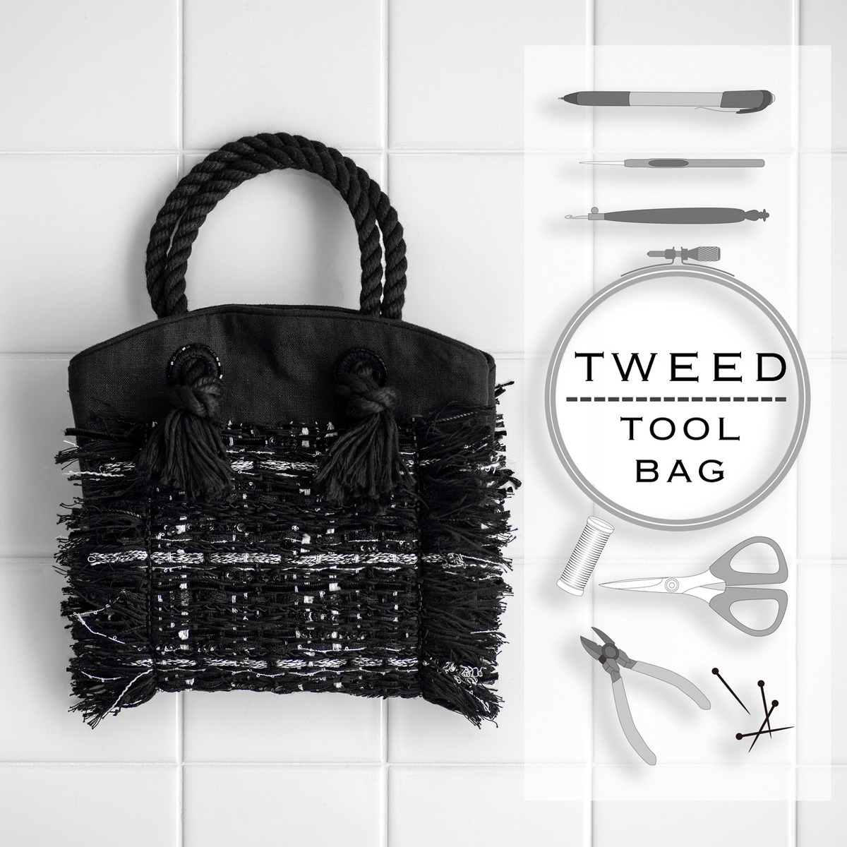 TWEED TOOL BAG | Colorbucket by Lemmikko