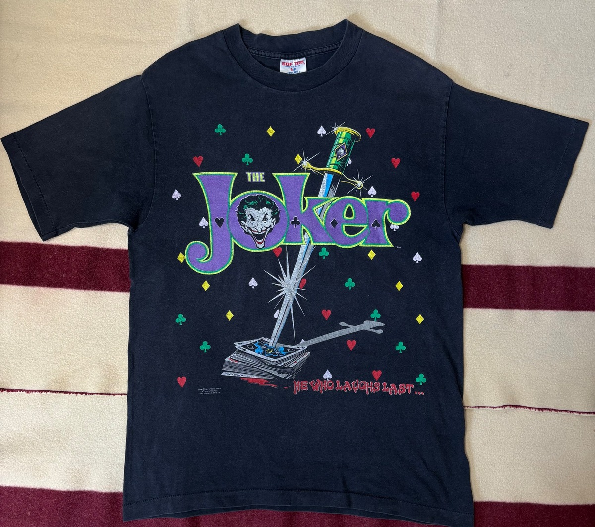 【D.C comics】 Joker official Printed T-shirt【80-90s】 | 古着屋 Mt.old clothing