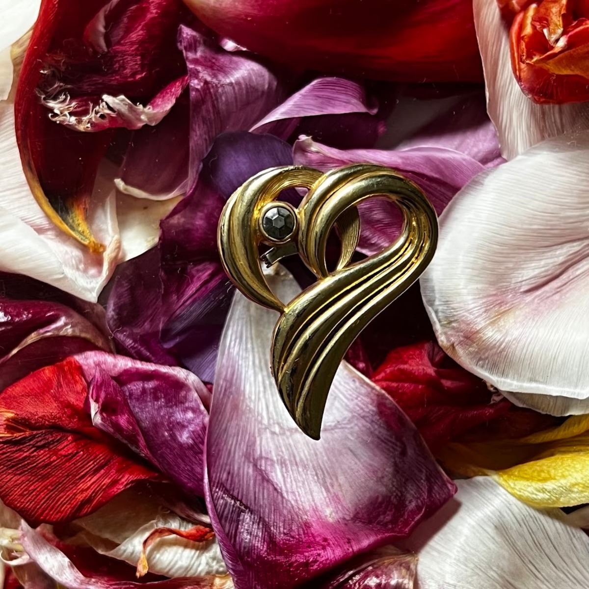 ハート ブローチ 《A-0120》 | ModernLoop ユーズドアクセサリー専門店