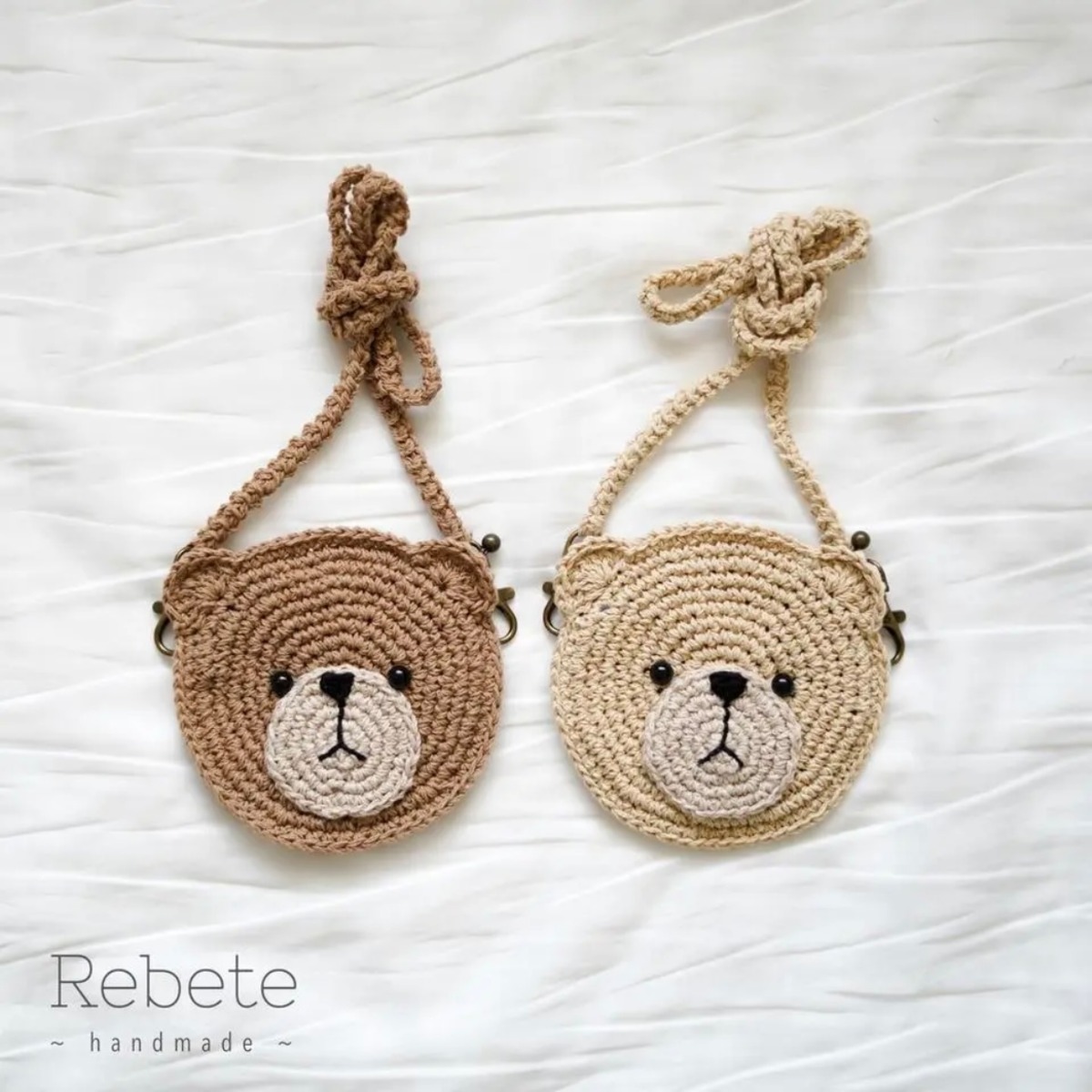 2wayくまポシェット | Rebete -handmade-
