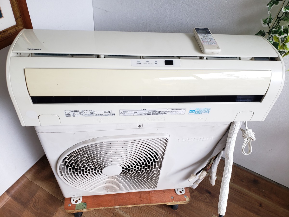 6～8畳 2013年製 TOSHIBA ルームエアコン RAS-2213D | 【オンラインショップ】ハラダワークス 名古屋市全域配達設置可能です！