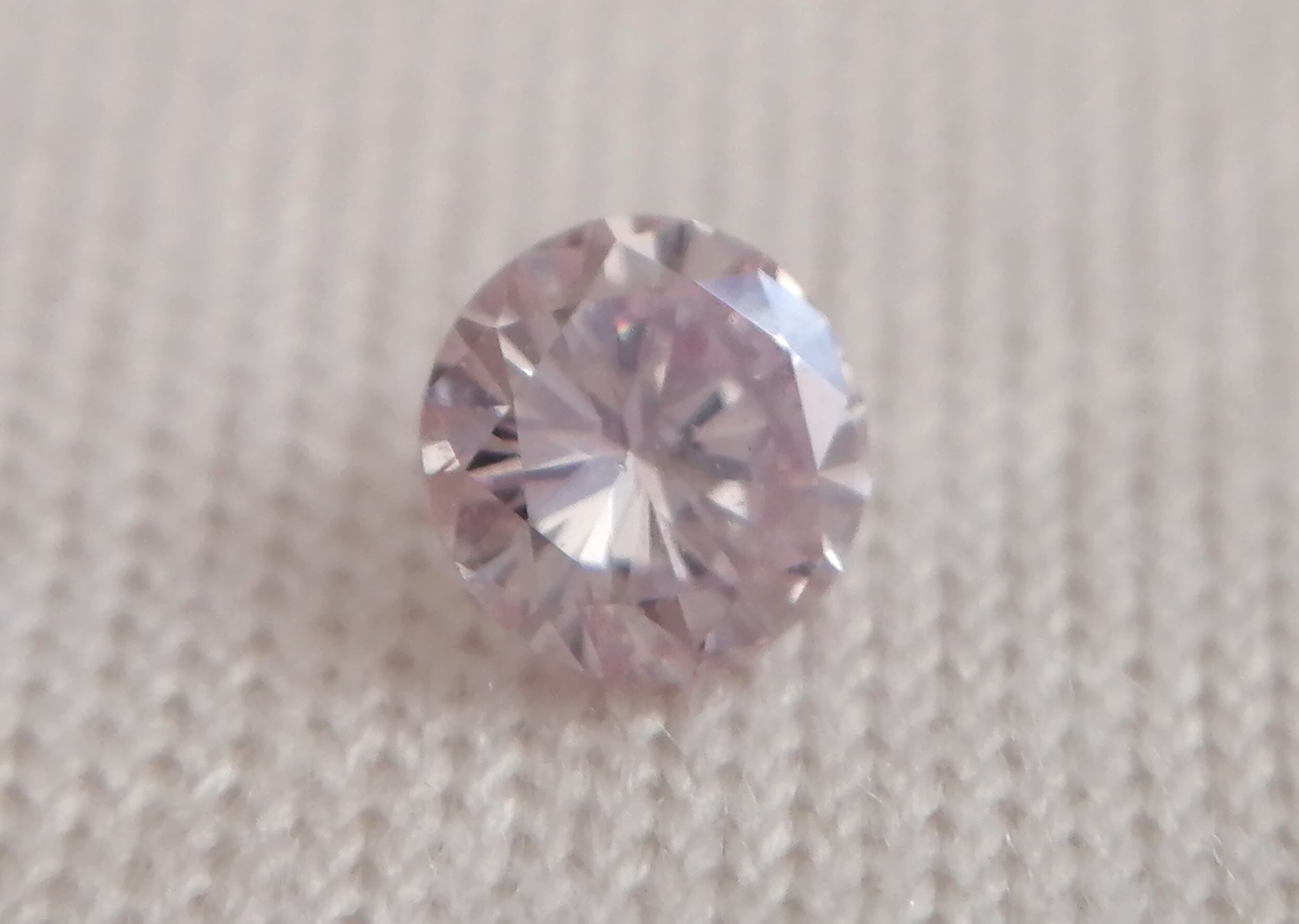 ピンクダイヤモンドルース 0.096ct fancy light purplish pink SI2(CGL) | fancy color plus