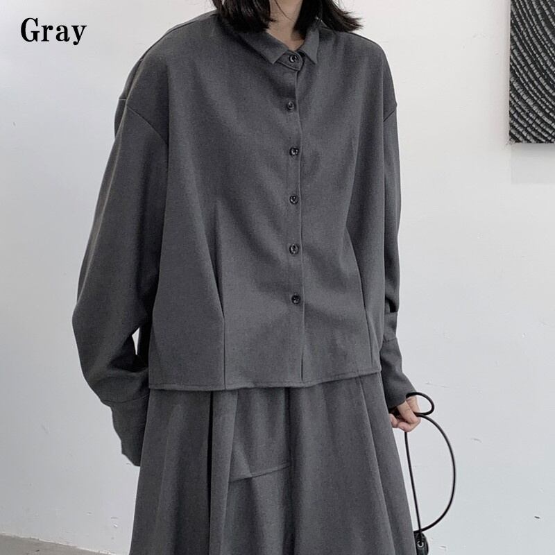 Tac Balloon-Sleeve Collared Shirt【TR3105】 | Tommorch