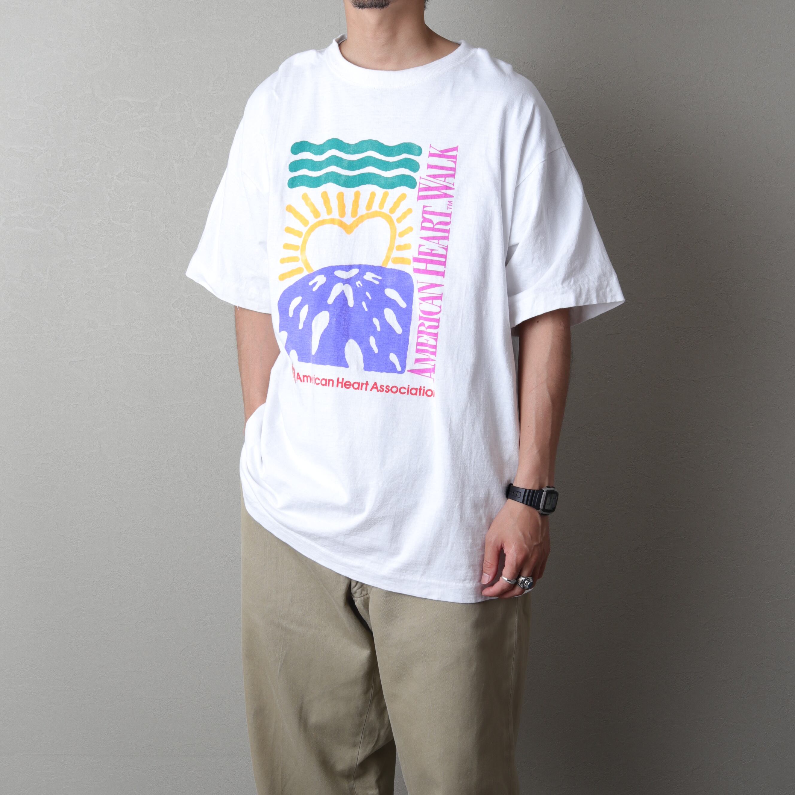 1990's Vintage Printed T-shirt "american heart ass" 111165 | ulc ...