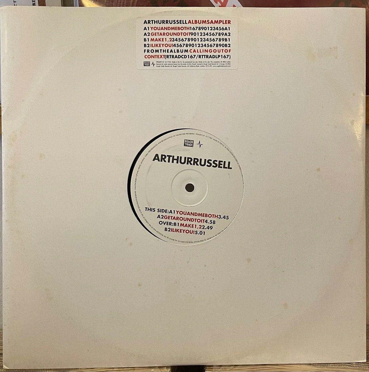 Arthur Russell " Album Sampler EP" Limited to 250 copies 12" | EAD RECORD