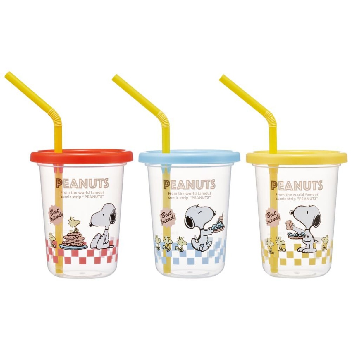 【2022最新】スケーター(Skater) ストロー付 タンブラー 230ml 3個 スヌーピー 80s カフェ 日本製 SIH2ST-A | yorozuyamart