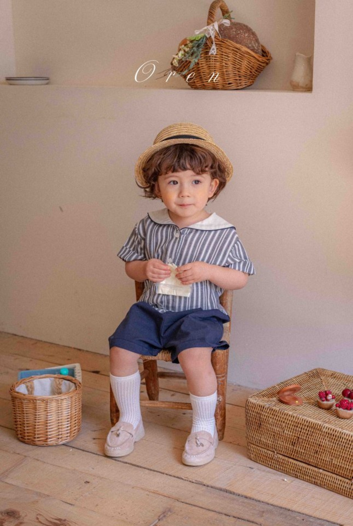 FAINAL SALE 〗 2025夏新作 OREN オレン ミニョン set up 【baby】 | Little Bloom-リトル ...