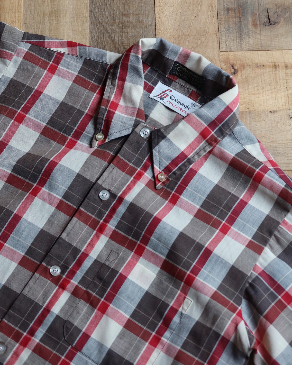 60-70’s Carnegie woven plaid shirt | CTC STORE