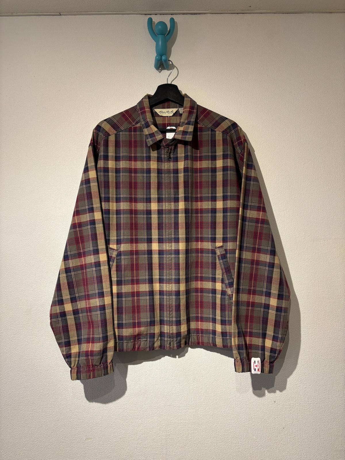“Eddie Bauer” 90’s multicolor cotton check pattern swing top | LAUGH