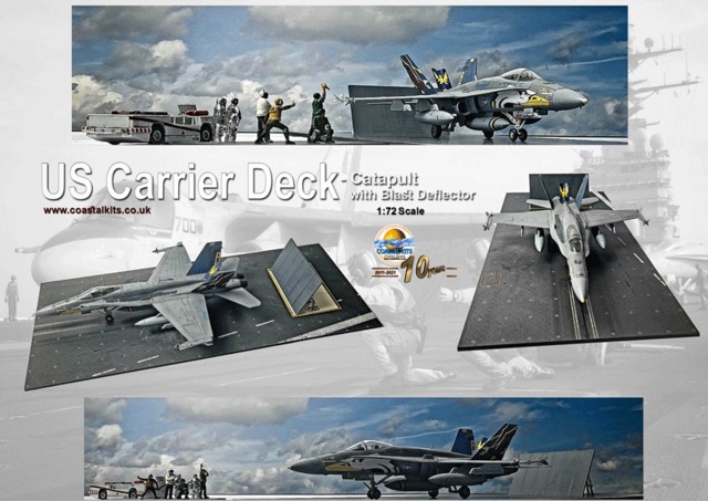 1/72 米空母甲板 with ブラスト・ディフレクター 3DPCBD72 | Acht-Acht