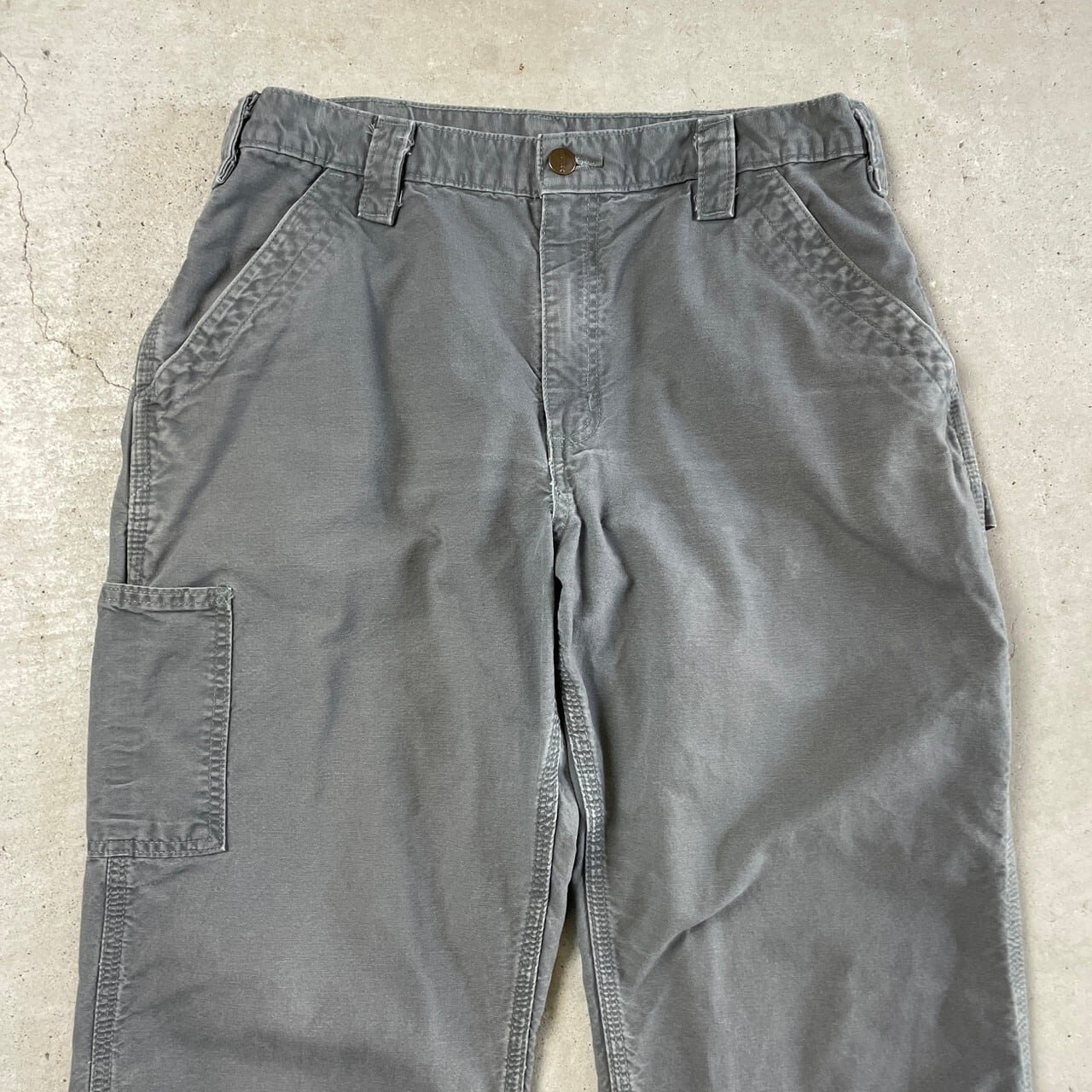 Carhartt カーハート ペインターパンツ ダック地 メンズW33 古着 ライトオンス B151 FAT グレー【ワークパンツ】/グレー ...