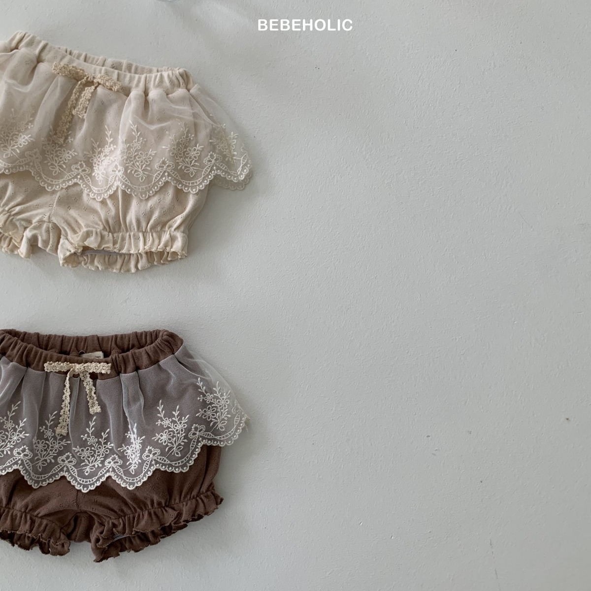 [bebeholic] cheese lace bloomer | THE BABY BASE