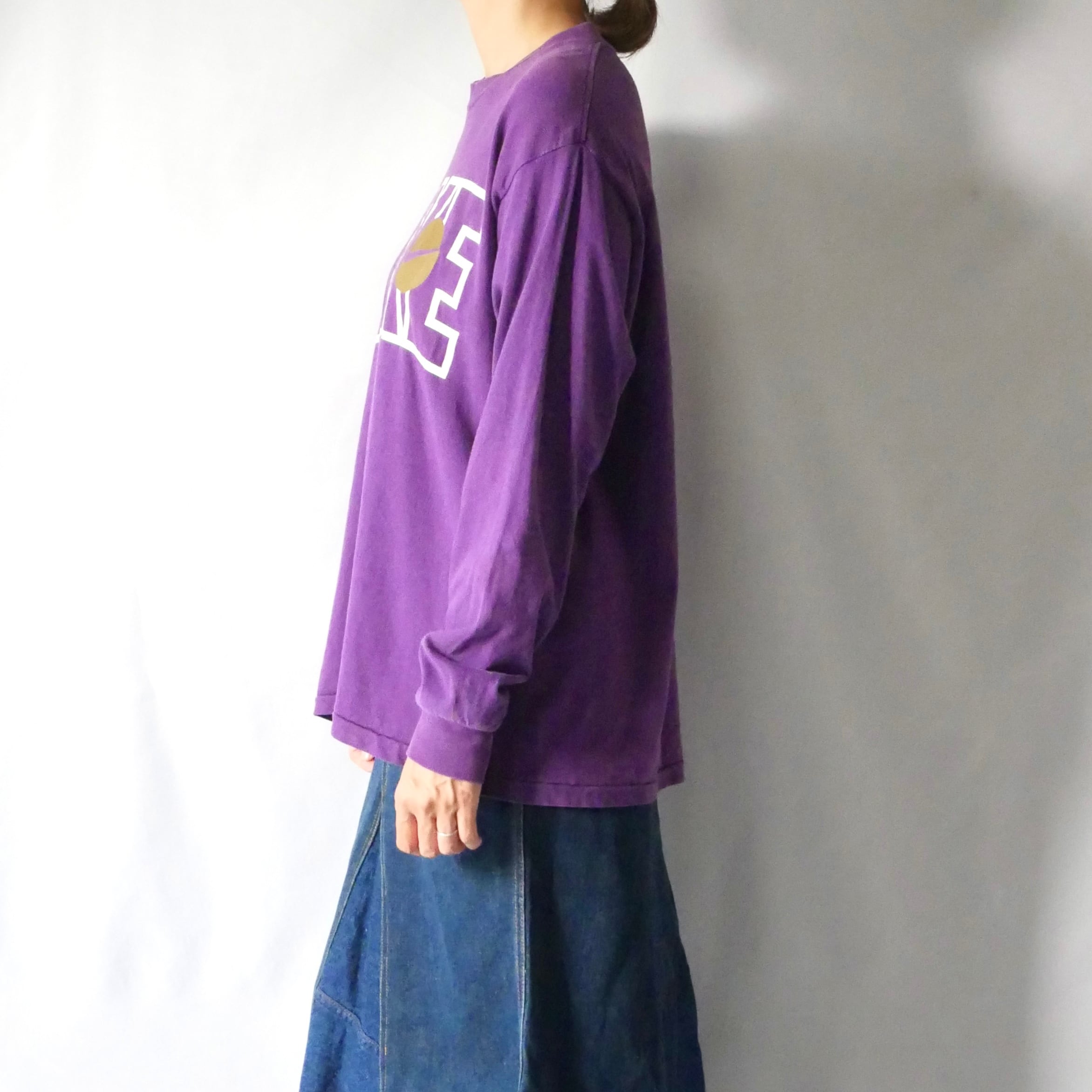 90s madein USA NIKE purple longsleeve Tshirt 90年代 アメリカ製