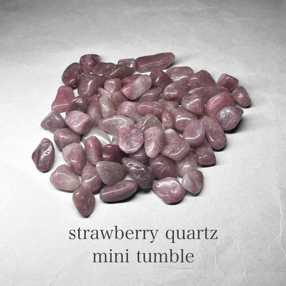 mini tumble ripples：strawberry quartz / ストロベリークォーツミニタンブルさざれ B | N.st