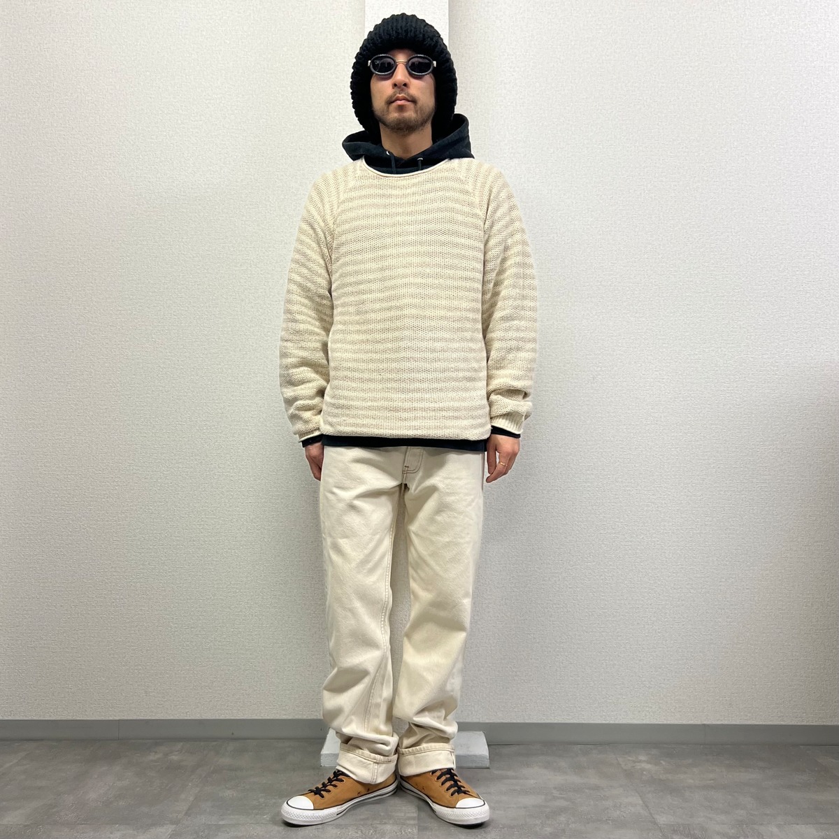 90's Chaps Ralph Laurenチャップスラルフローレンボーダーニットレイヤード古着ビンテージ | COMESEE