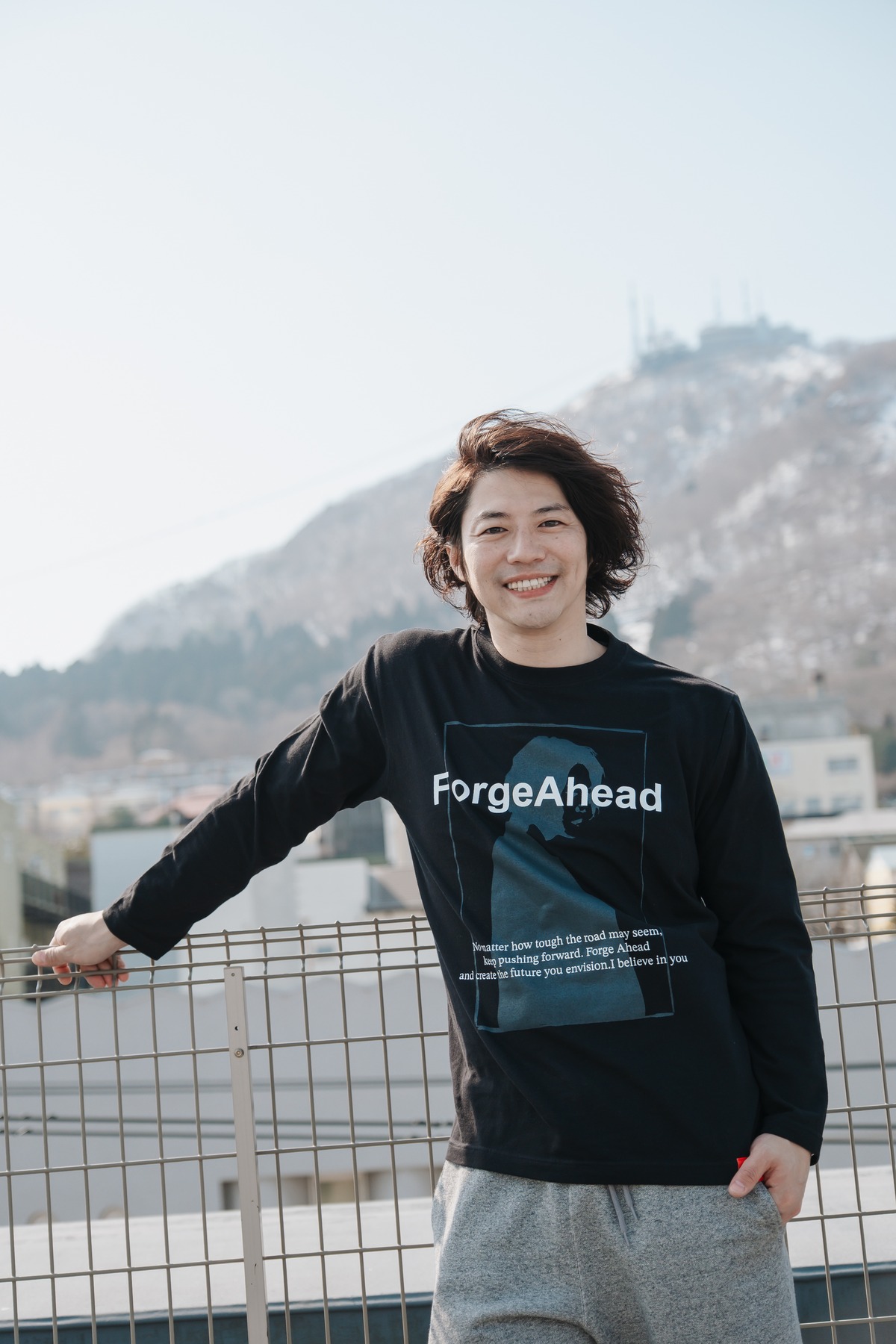 ForgeAhead Long Sleeve Black T-shirt | 青柳尊哉 aLife ONLINE STORE