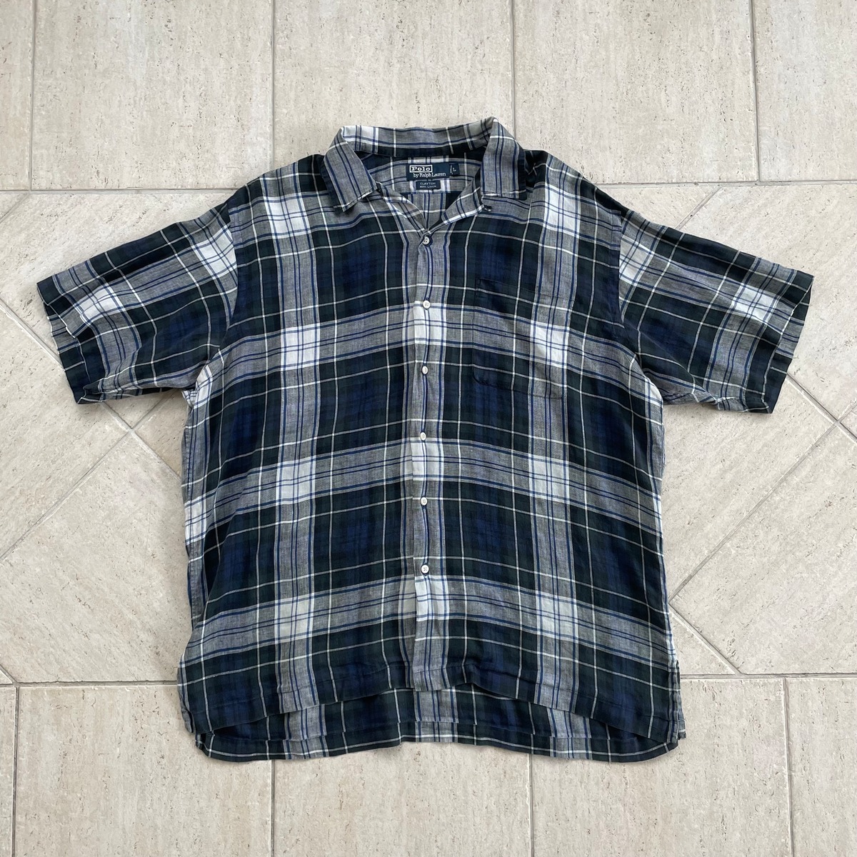 Ralph Lauren Open Coller Shirt Linen 100% | DESERTSNOW