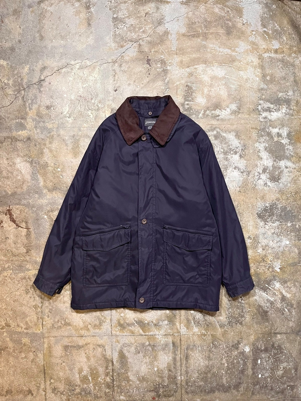 90-00’s “ST.JOHN'S BAY” Peach Skin Jacket with Collar & Liner | RENGA ...