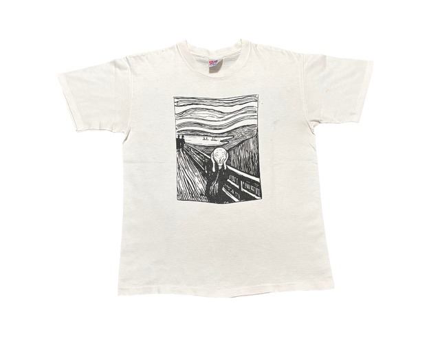 90s Edvard Munch "The Scream" tシャツ ムンクの叫び ビンテージTシャツ アートT ゴッホ ダリ モネ | geeds