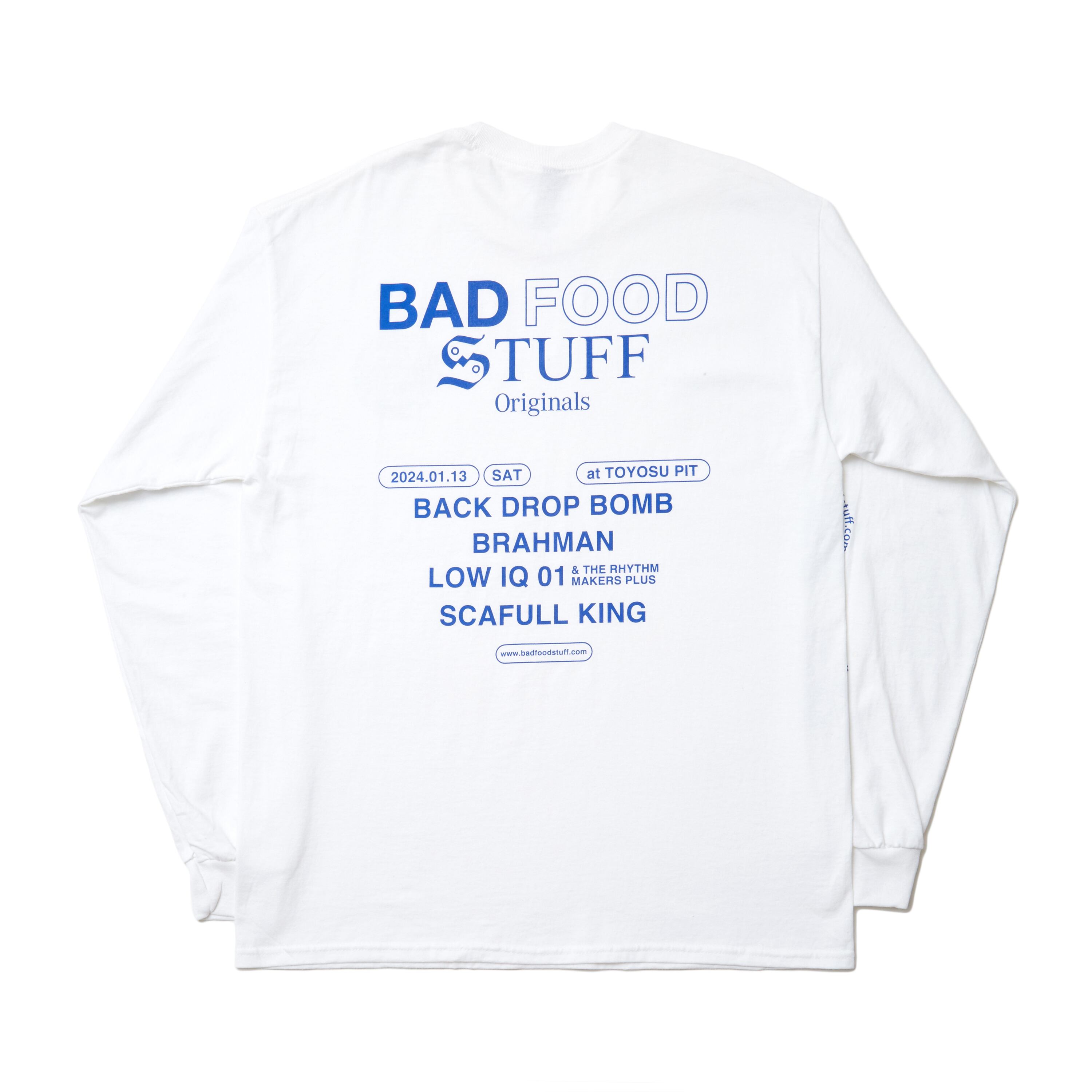 LS Tee / White | BADFOODSTUFF