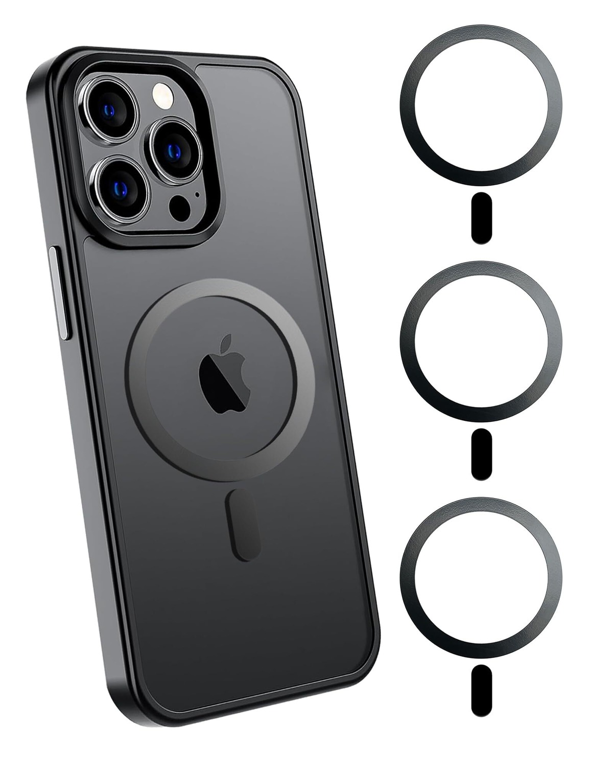 Aothey Magsafe シール リング 超薄型 防回転設計 Magsafe互換 マグセーフシール付き 通用 Magsafeアクセサリー対応 磁気増強 ワイヤレス充電対応 3個入り ...