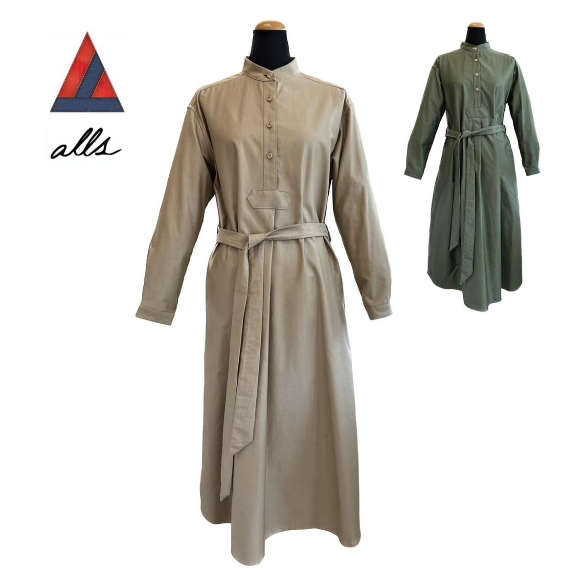 alls / MILITALY MOLESKIN DRESS | WISE clothing