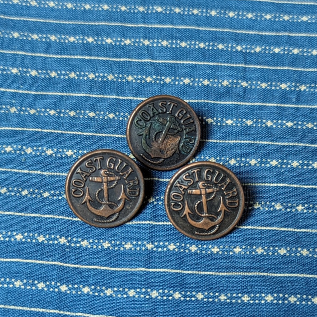 Lot of 3 30s U.S.COAST GUARD Metal Change Buttons -2- | Wonder Wear ヴィンテージ古着ネットショップ