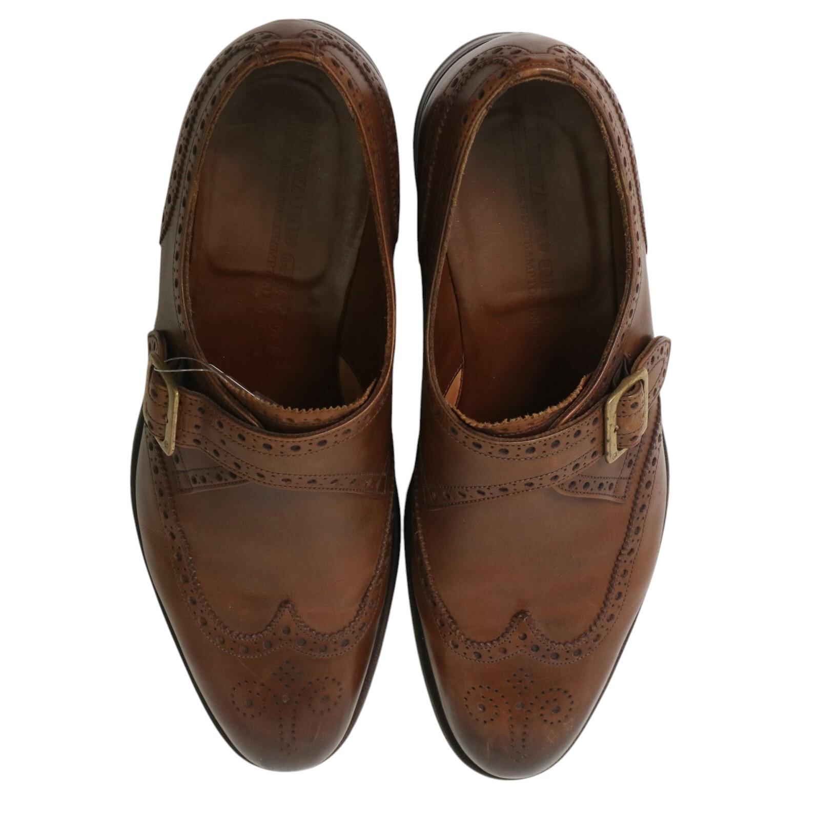 EDOWARD GREEN "HOVE" WING-TIP SINGLE-MONK LEATHER SHOES《6 1/2 ...
