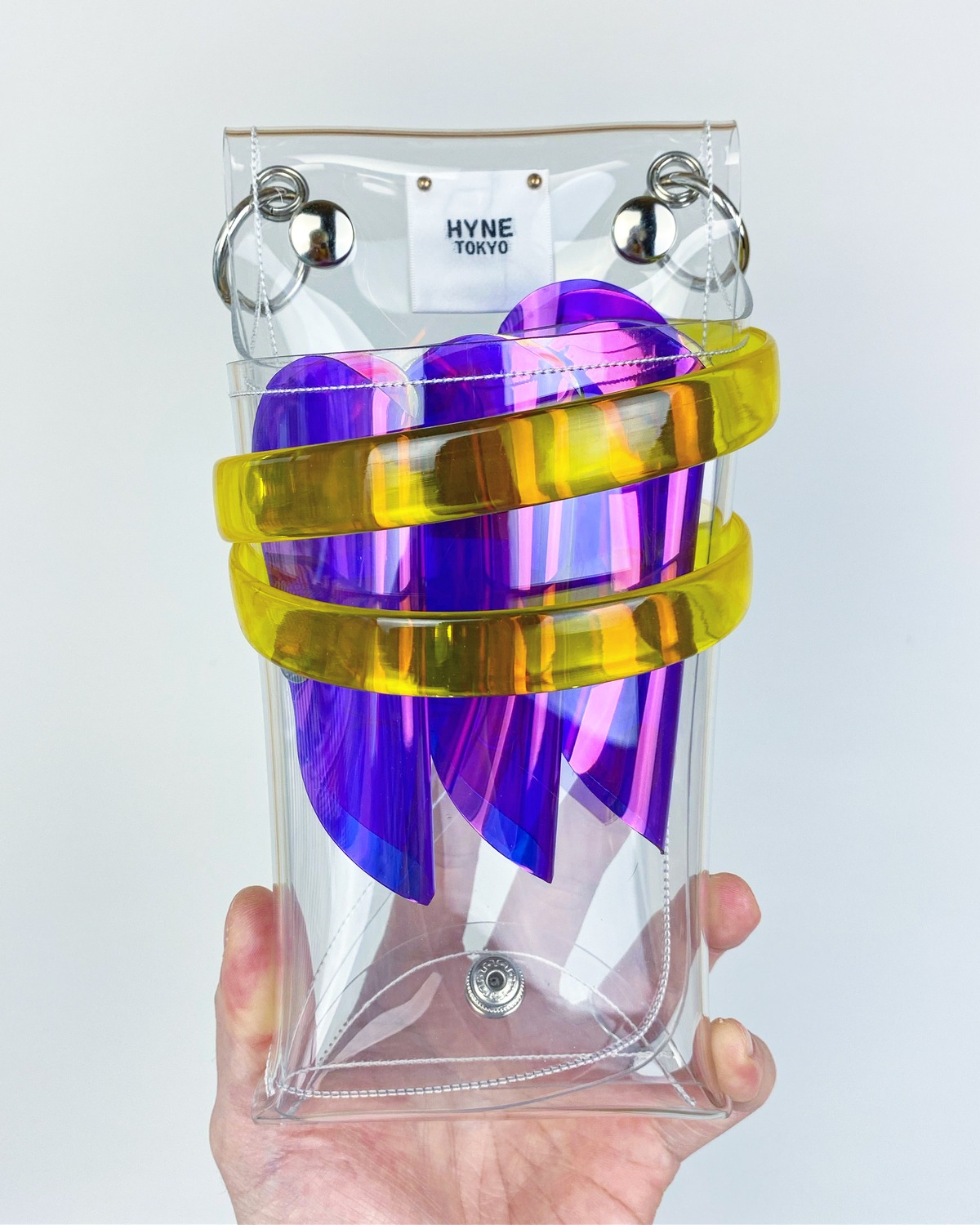 QUQU別注"square pak"FF (KIRA holder custom"PURPLE"/BODY belt custom ...