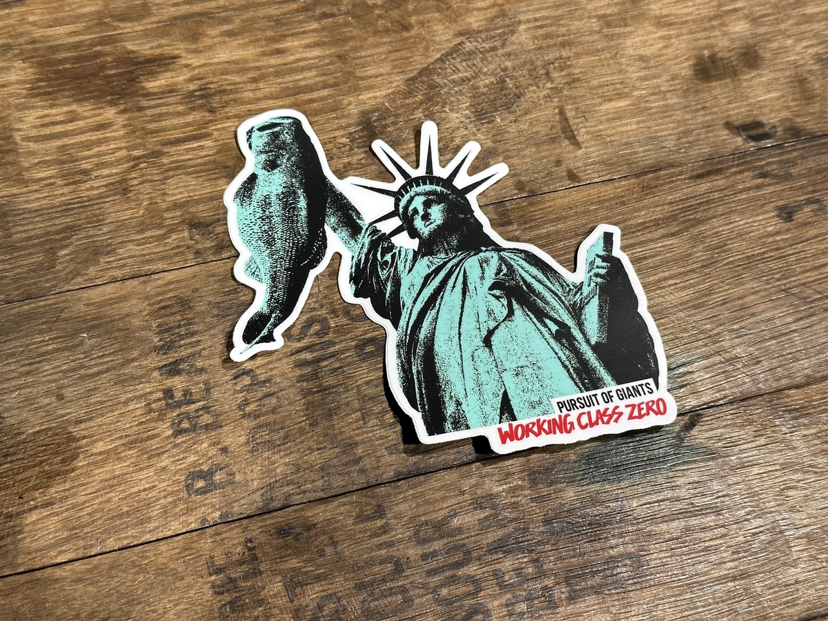 WORKING CLASS ZERO/ LIBERTY BASS STICKER | JUNCTION LEATHER&RIVER SHOP