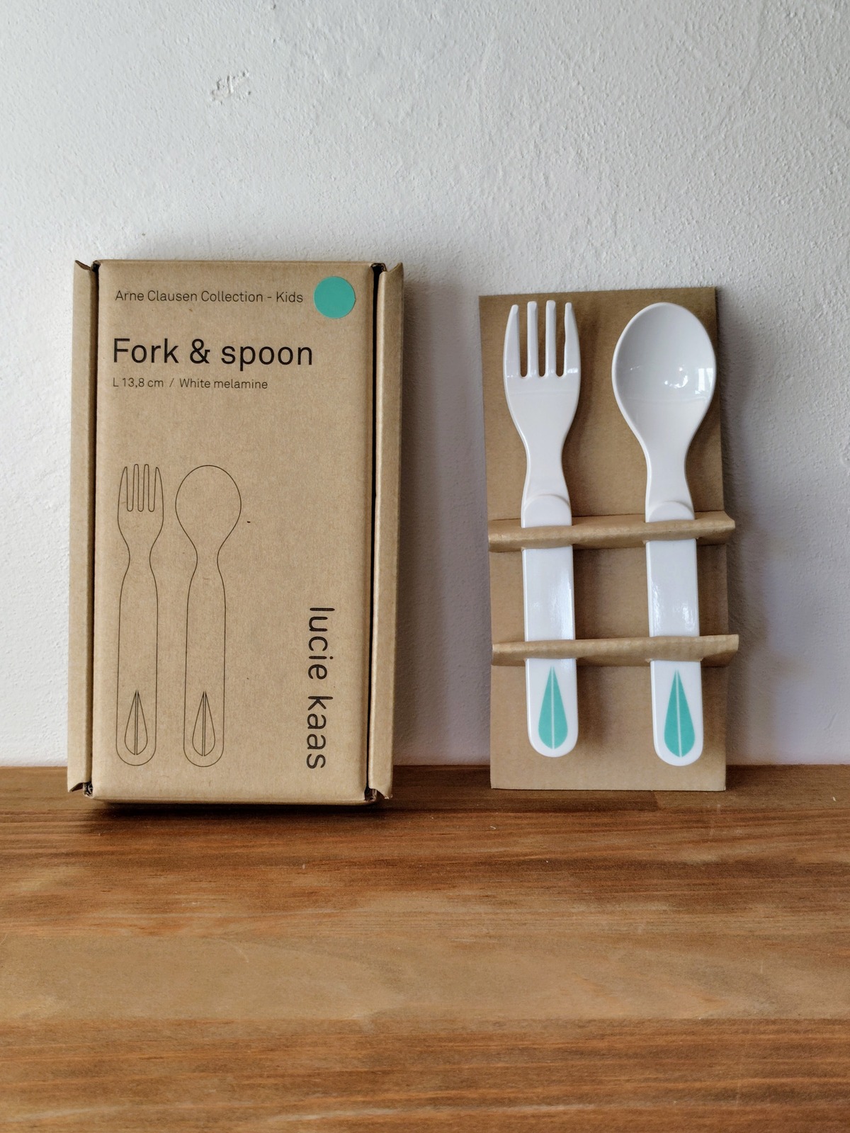 Lucie Kaas/Lotus/Fork&Spoon/メラミン製/ライムカラー | cacico-北欧ヴィンテージ食器の店-