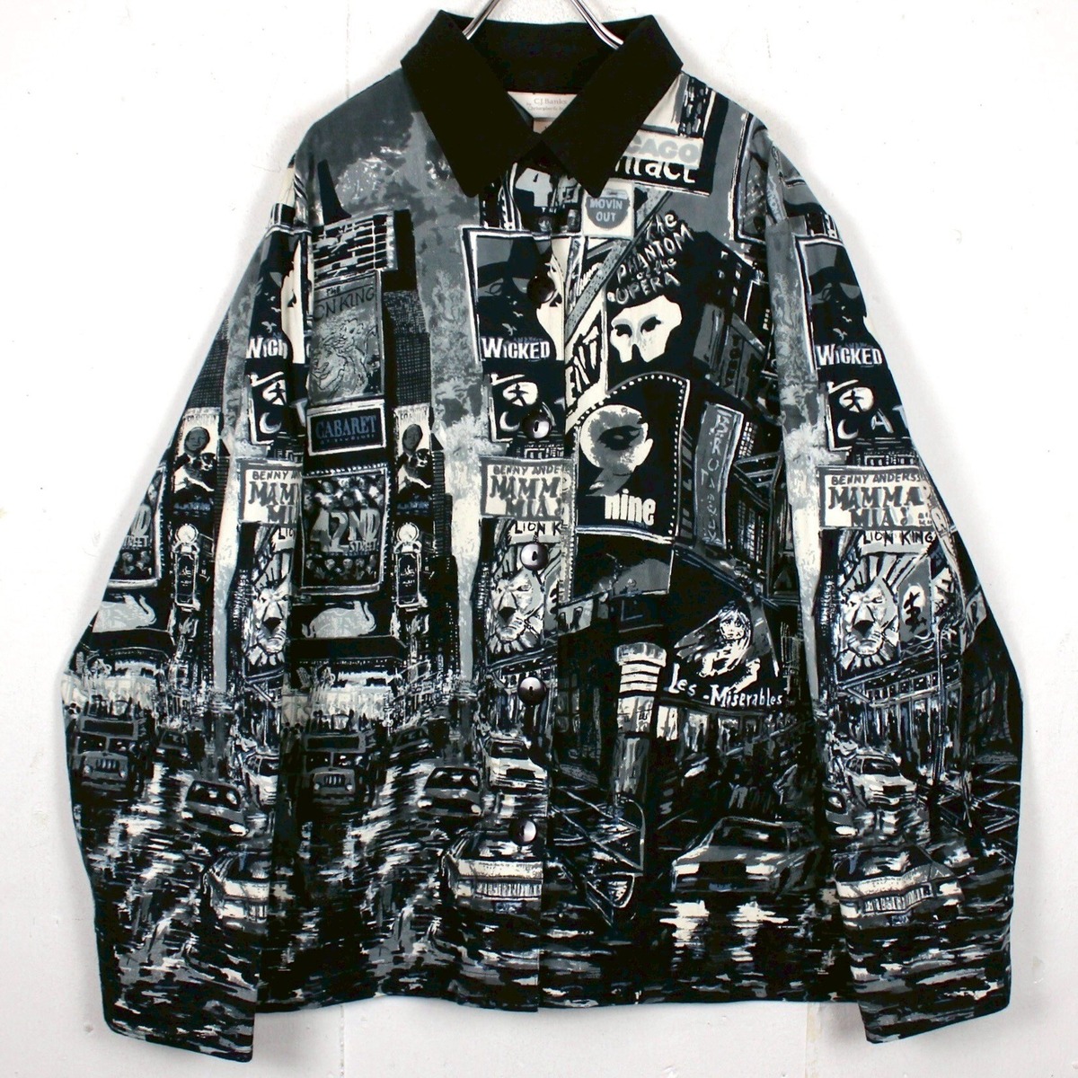 【Caka act2】Various Musical Design Vintage Loose L/S Shirt Jacket | Caka ...