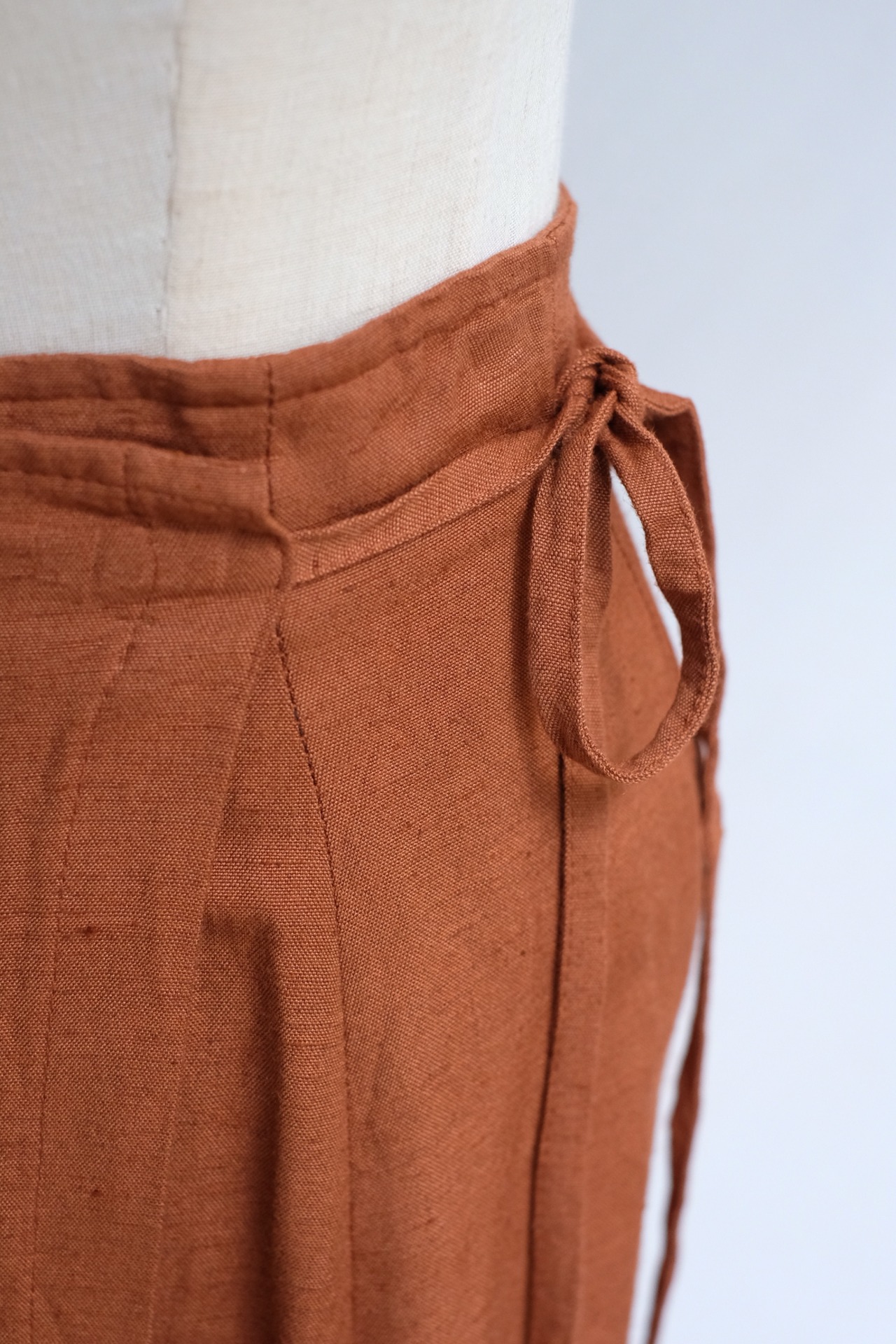 Linen viscose wrap skirt | verandah