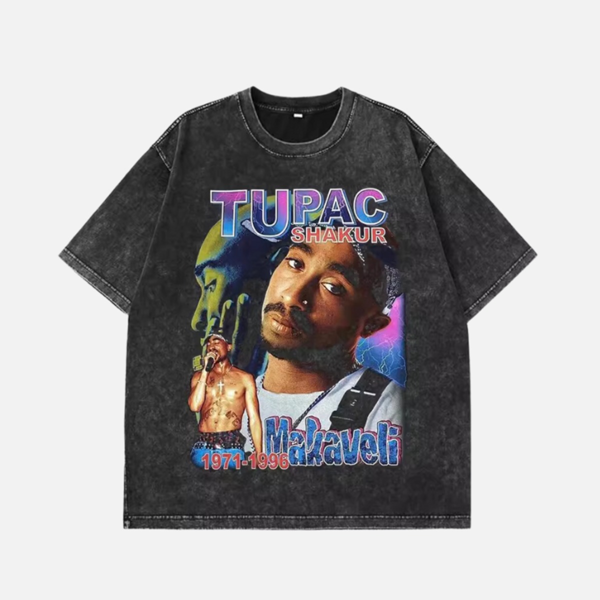 【FLEX0838】2Pac(TUPAC) Vintage Finished Tee | FLEX MADE | フレックスメイド