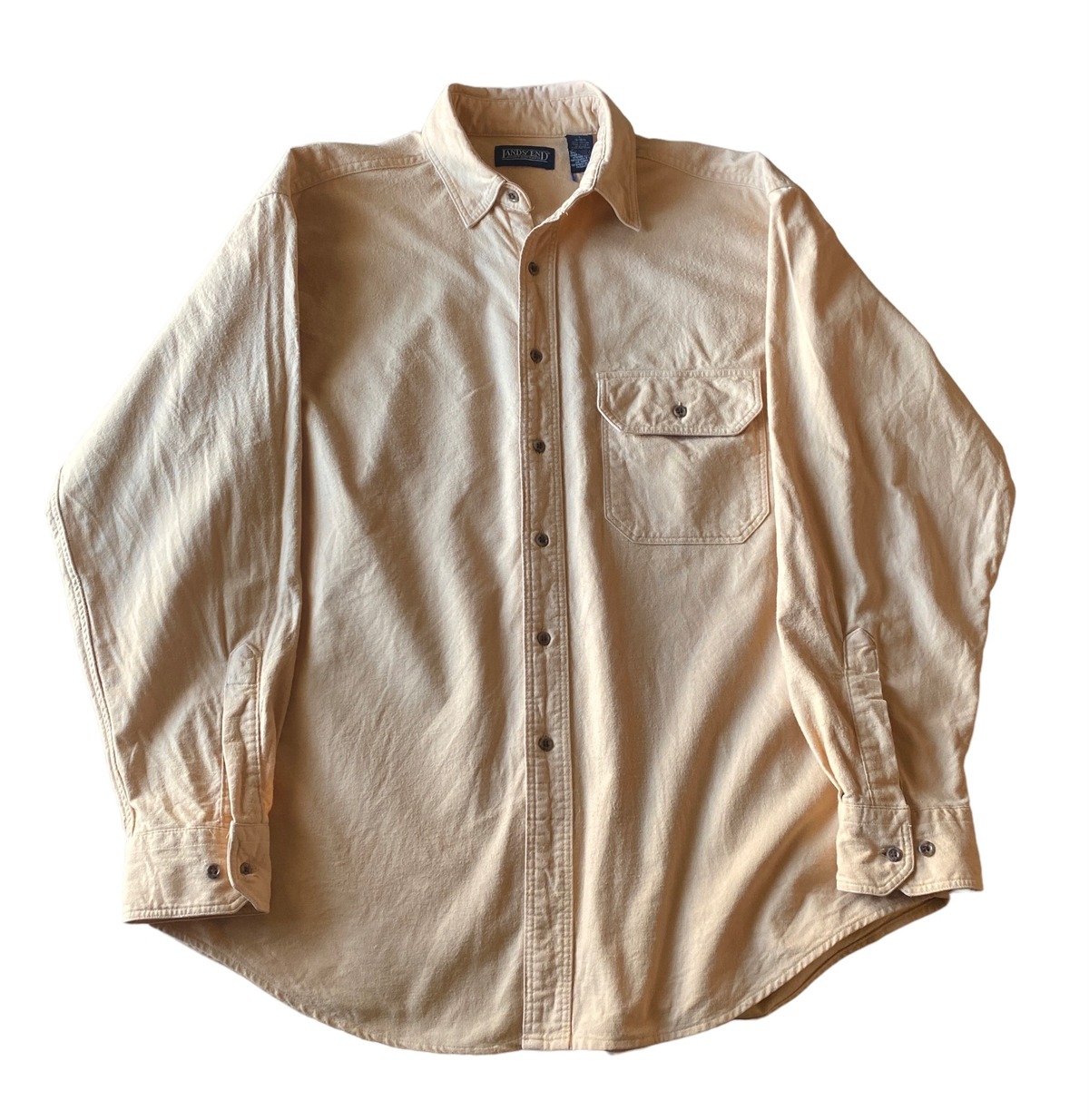 〜90s LANDS' END chamois cloth work shirt | CLOSE CLOTHES