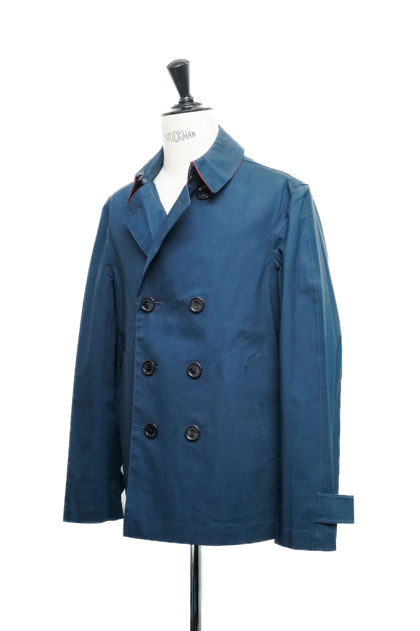 "BURBERRY BRIT" Rubber Cloth Double-Breasted Jacket (Design by ...