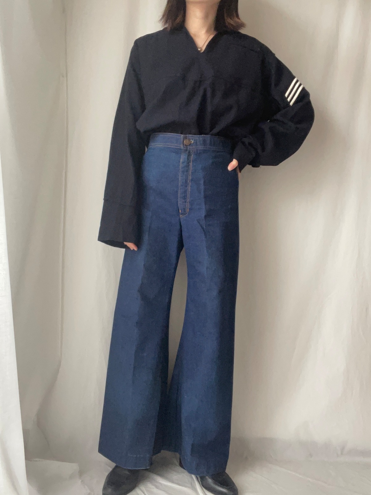 70s bell bottom denim | chai_vintage