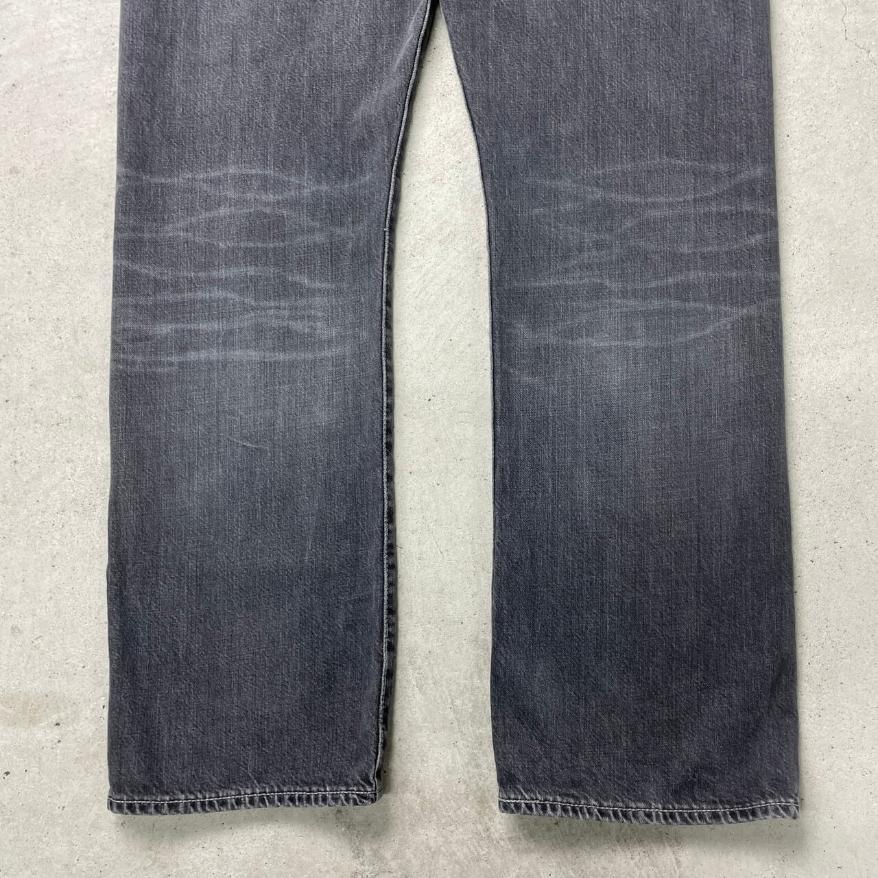 Levi's リーバイス 501 ブラックデニムパンツ メンズW38 古着 アメカジ ストレート グレーデニム フェードブラック 墨黒 ビッグ ...