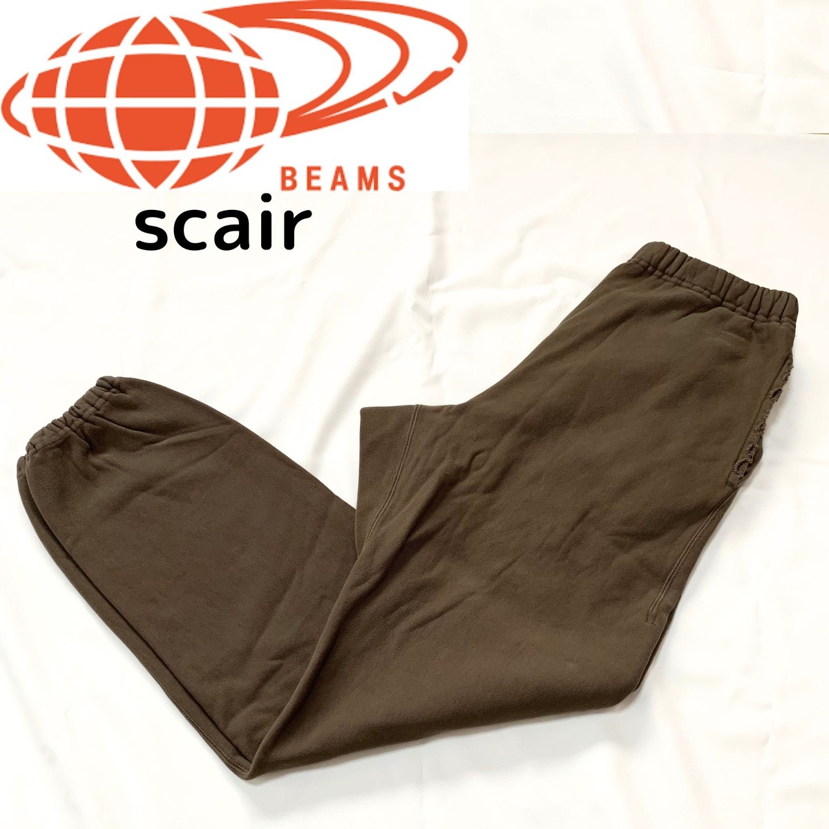 scair × BEAMS T / 別注 Vintage スウェット パンツ Lサイズ オリーブ AAA00301 | wewear