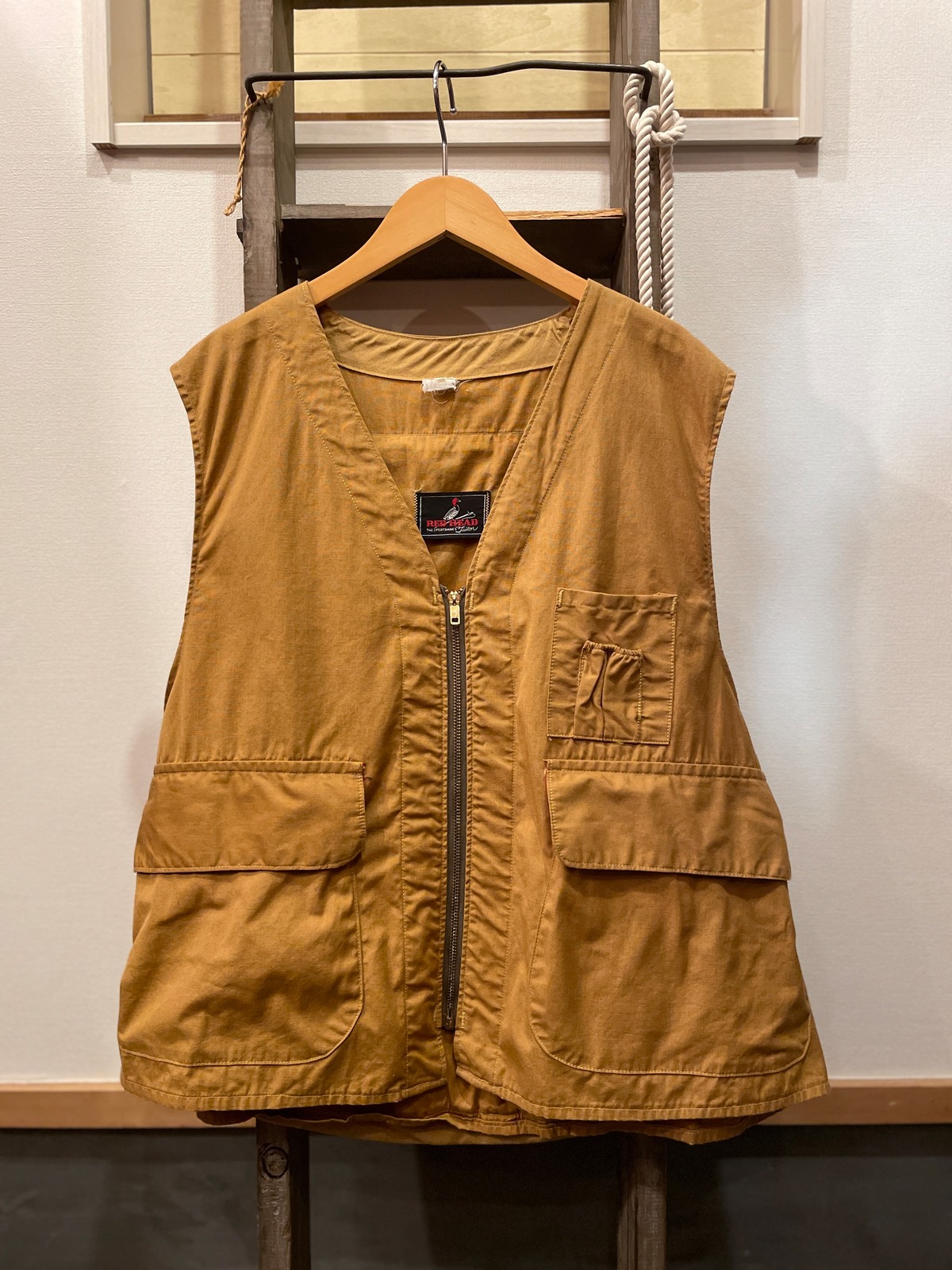 60s " RED HEAD " vintage hunting vest【565】 | LIBRA vintage & used clothing