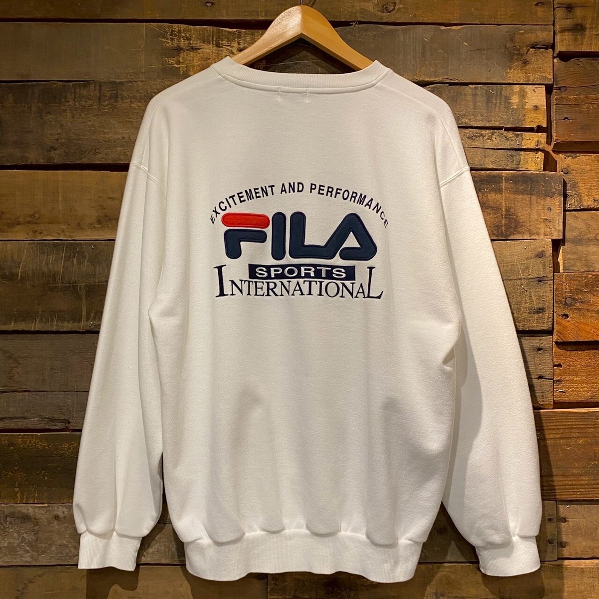 90s FILA Embroidered Swaetshirt | SPROUT ONLINE