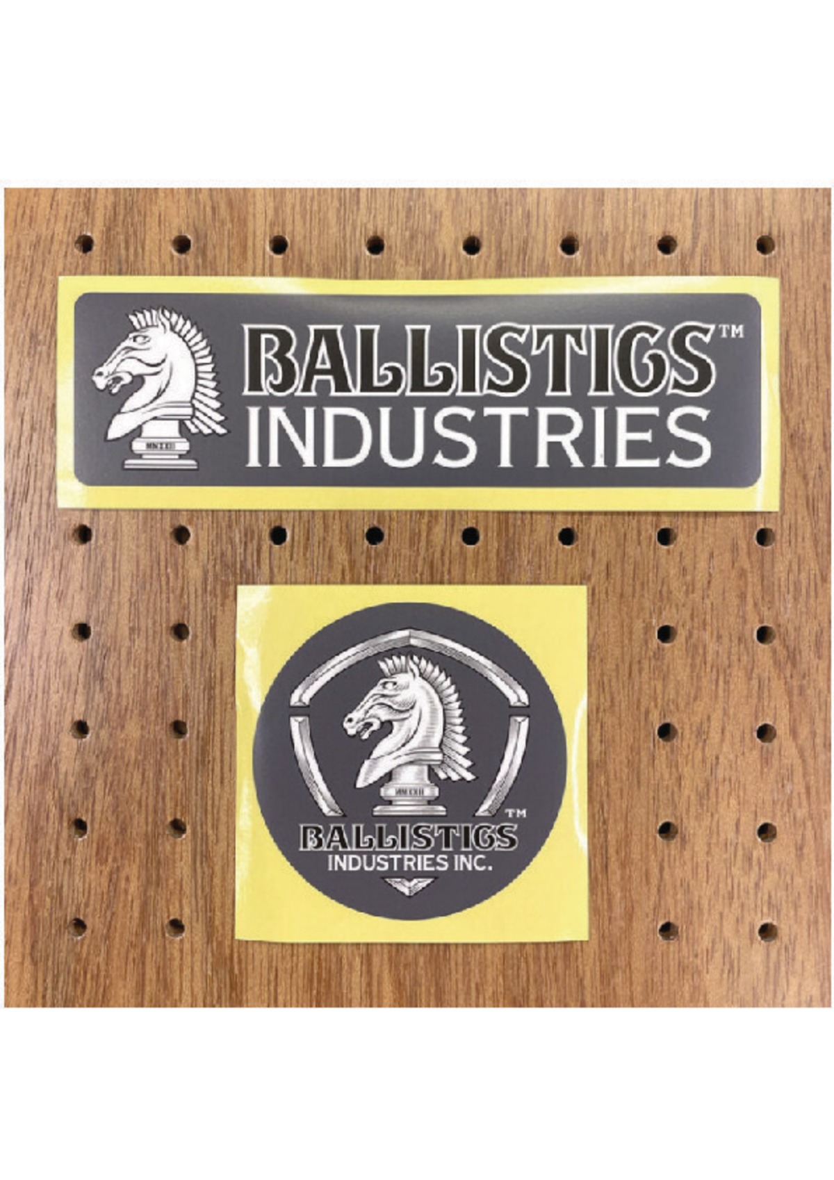 BALLISTICS HORSE LOGO STICKER SET グレー 2種セット | Markeys.outdoor supply