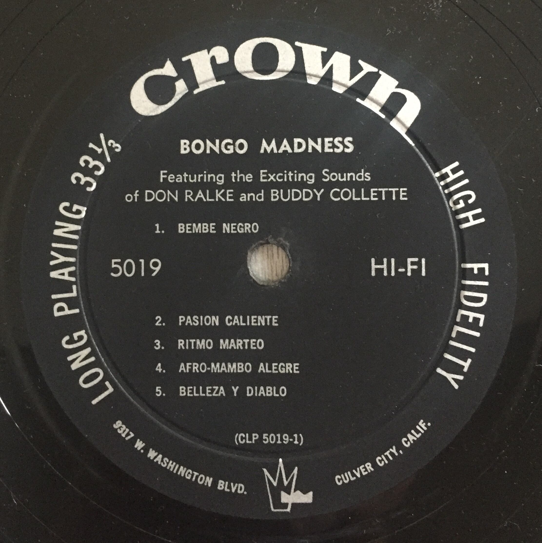 【LP】Bongo Madness - Don Ralke And Buddy Collette | Kuroi Black