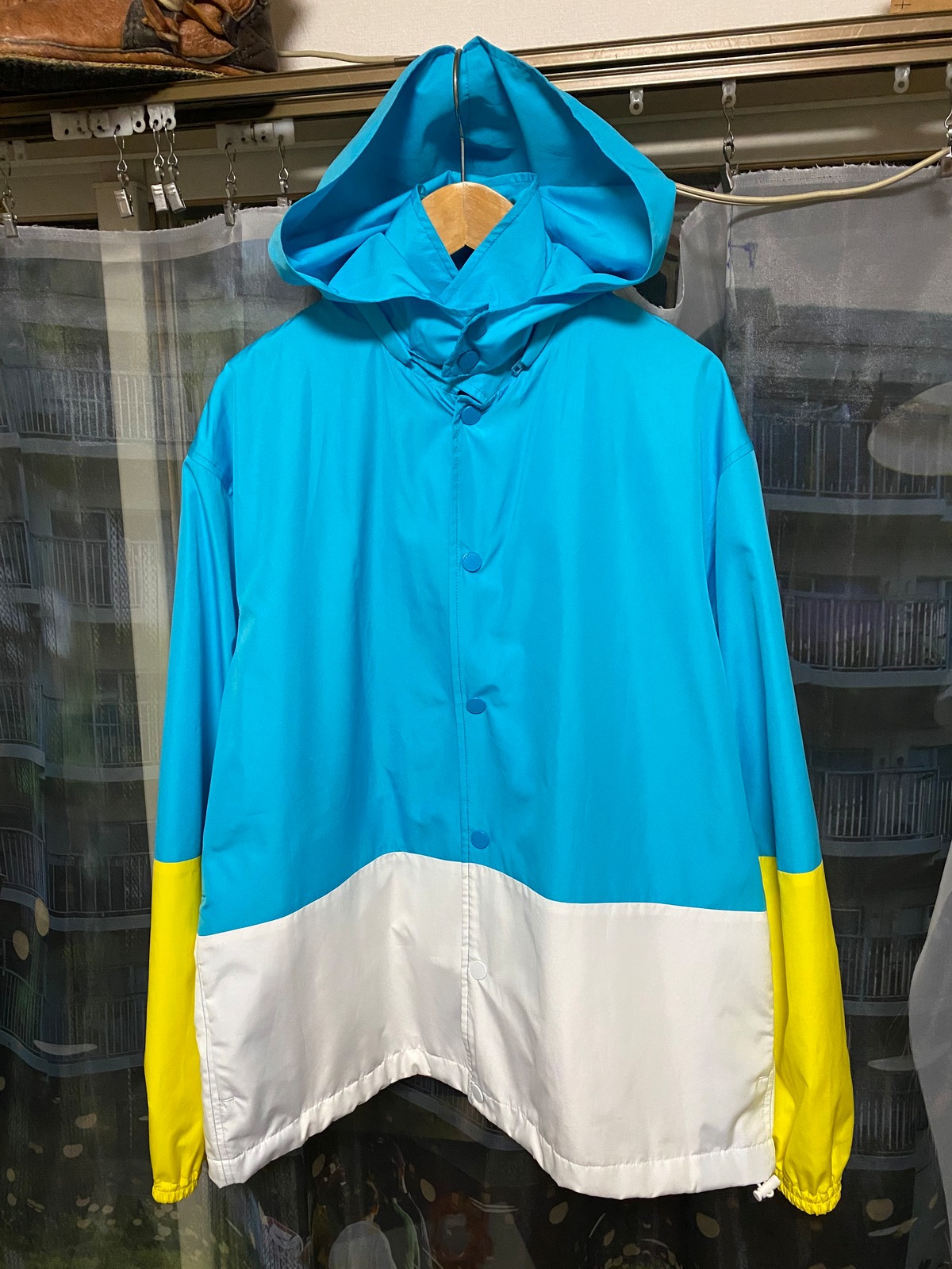 2018's "KIM JONES GU PRODUCTION" hooded nylon jacket | NOVO！